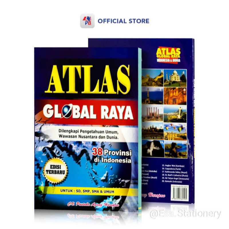 Jual BUKU ATLAS UKURAN BESAR GLOBAL RAYA | Shopee Indonesia