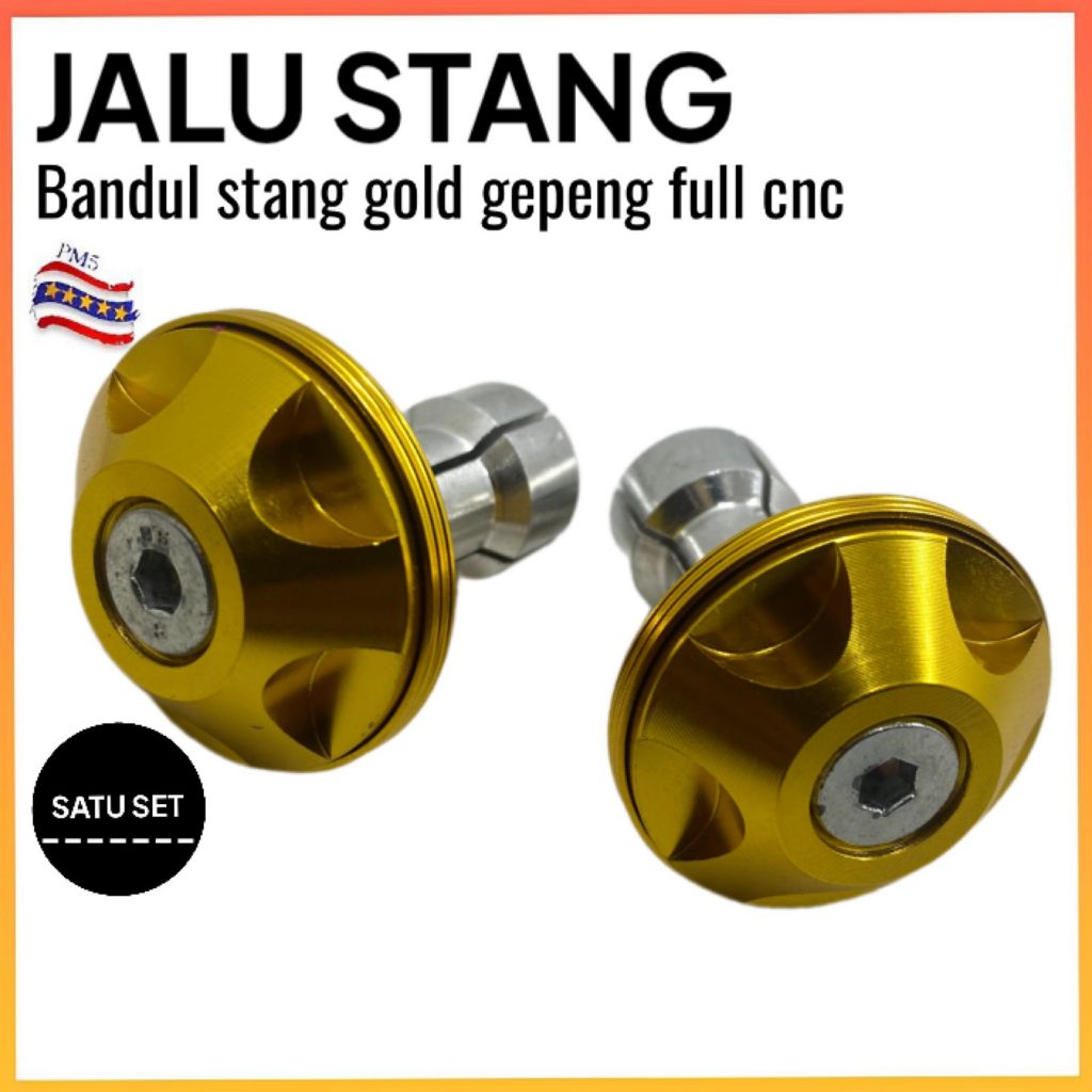 Jual Jalu Stang Bandul Stang Chrome Motor Spiral Titanium Chrome Silver ...