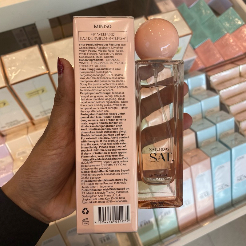 Jual My Weekend Eau De Parfum Miniso 50ml / Parfume Unisex miniso ...