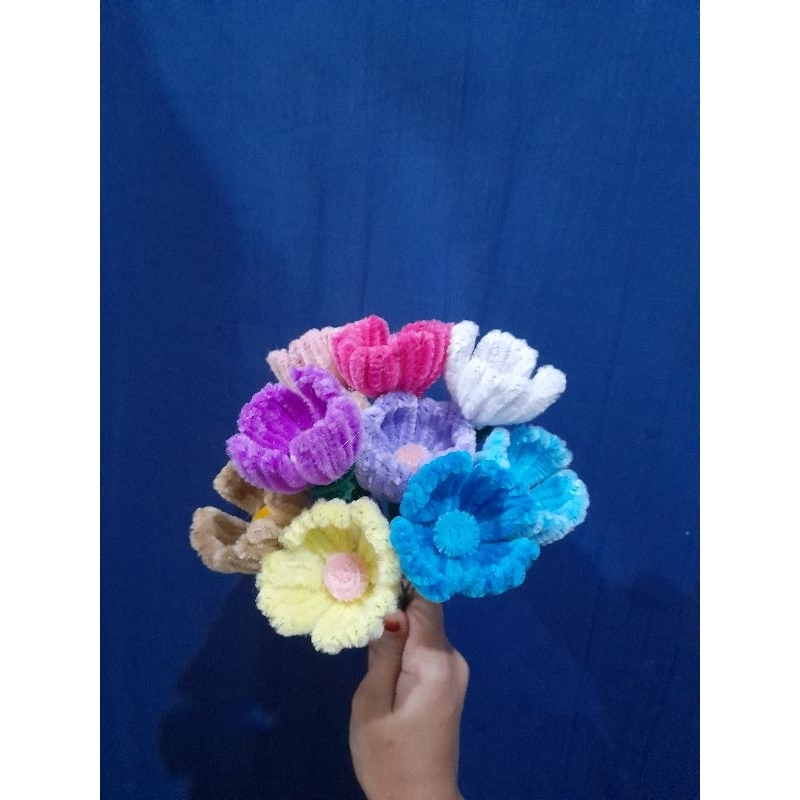 Jual bunga pipe A by Musa/bunga kawat bulu/bunga hiasan/isian buket ...