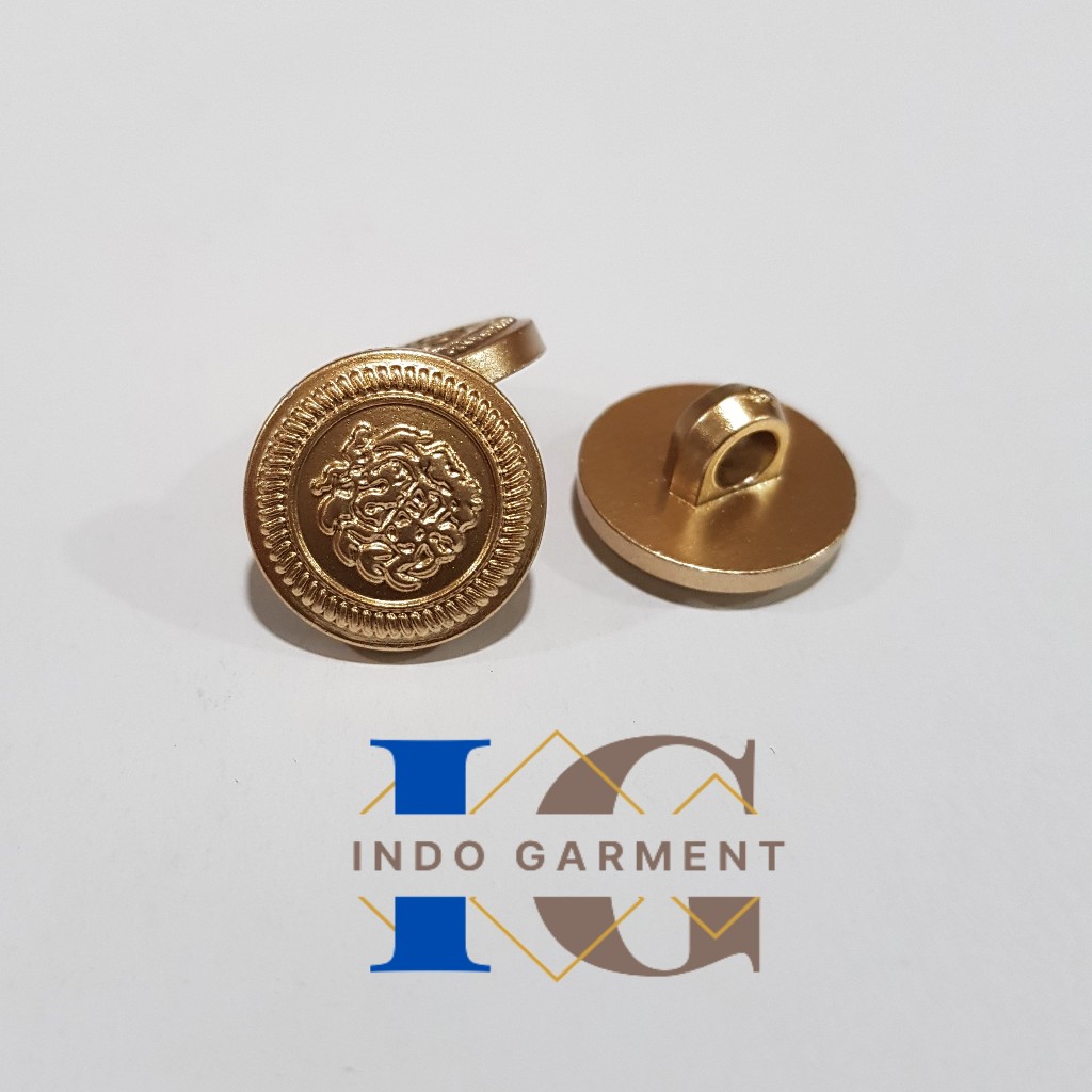 Jual [400pcs] Kancing Jas Almamater Motif Bunga DOFF Ukuran 24L (15mm ...