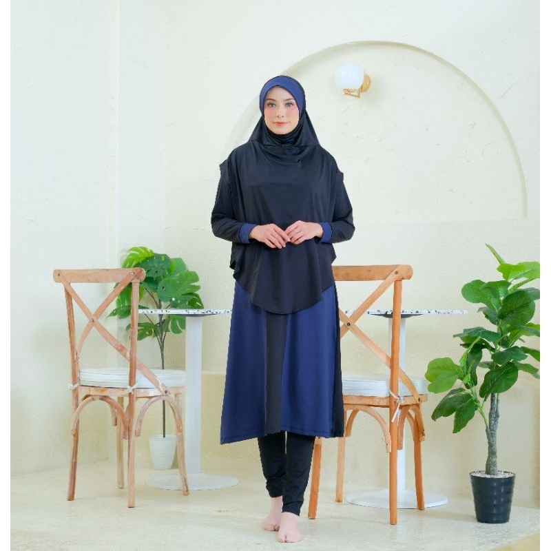 Jual Baju Renang Muslimah syar'i premium long Tunik mix warna | Shopee ...