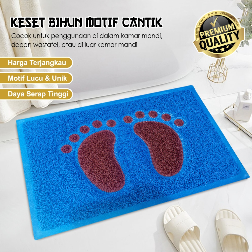 Jual Keset Lantai Kaki Ukuran 60cm x 40cm - Keset Lantai Model Mie ...