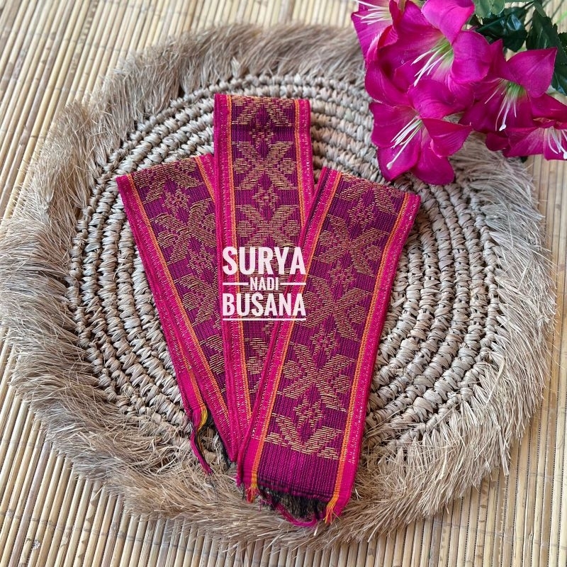 Jual Selendang songket bali asli tenun benang emas | Obi songket bali ...