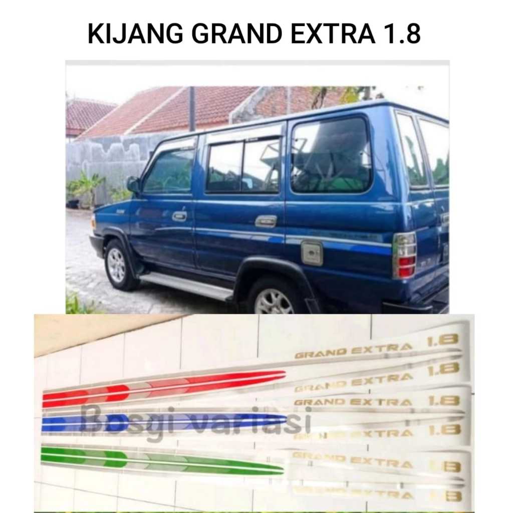 Jual Stiker List Body Kijang Grand Extra 1.8 / Sticker Kijang grand ...