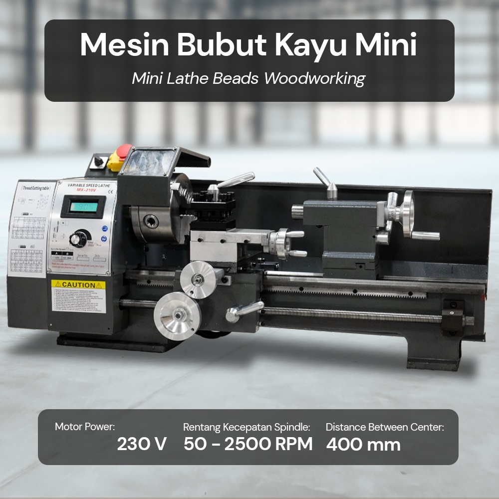 Jual Mesin Bubut Kayu Mini Lathe Beads Grinding Polisher DIY ...