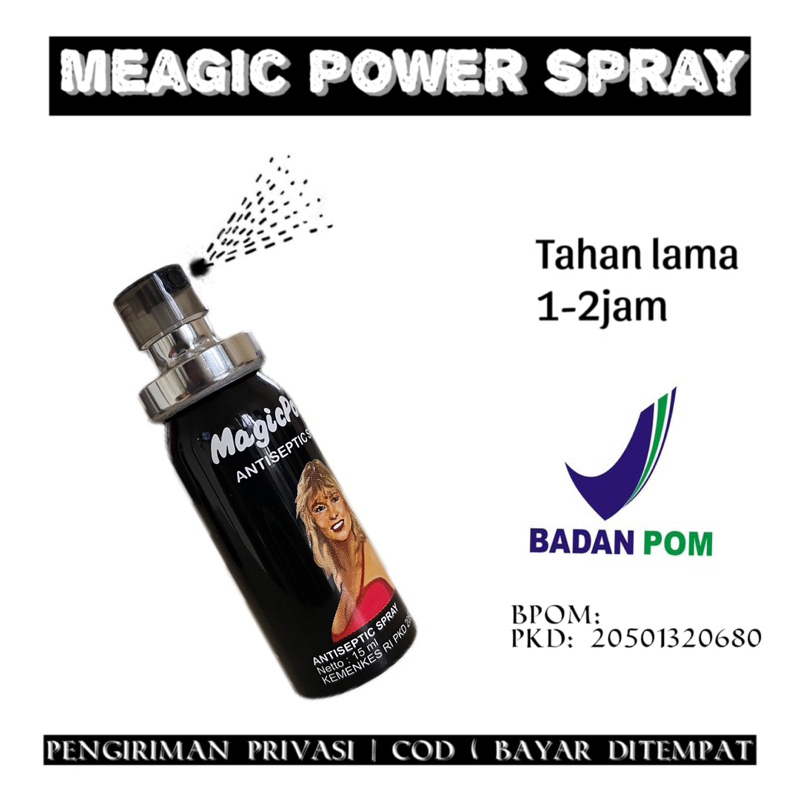 Jual Magic Power Spray Hitam- Magic Power Antiseptic Spray 1 Kotak Isi ...