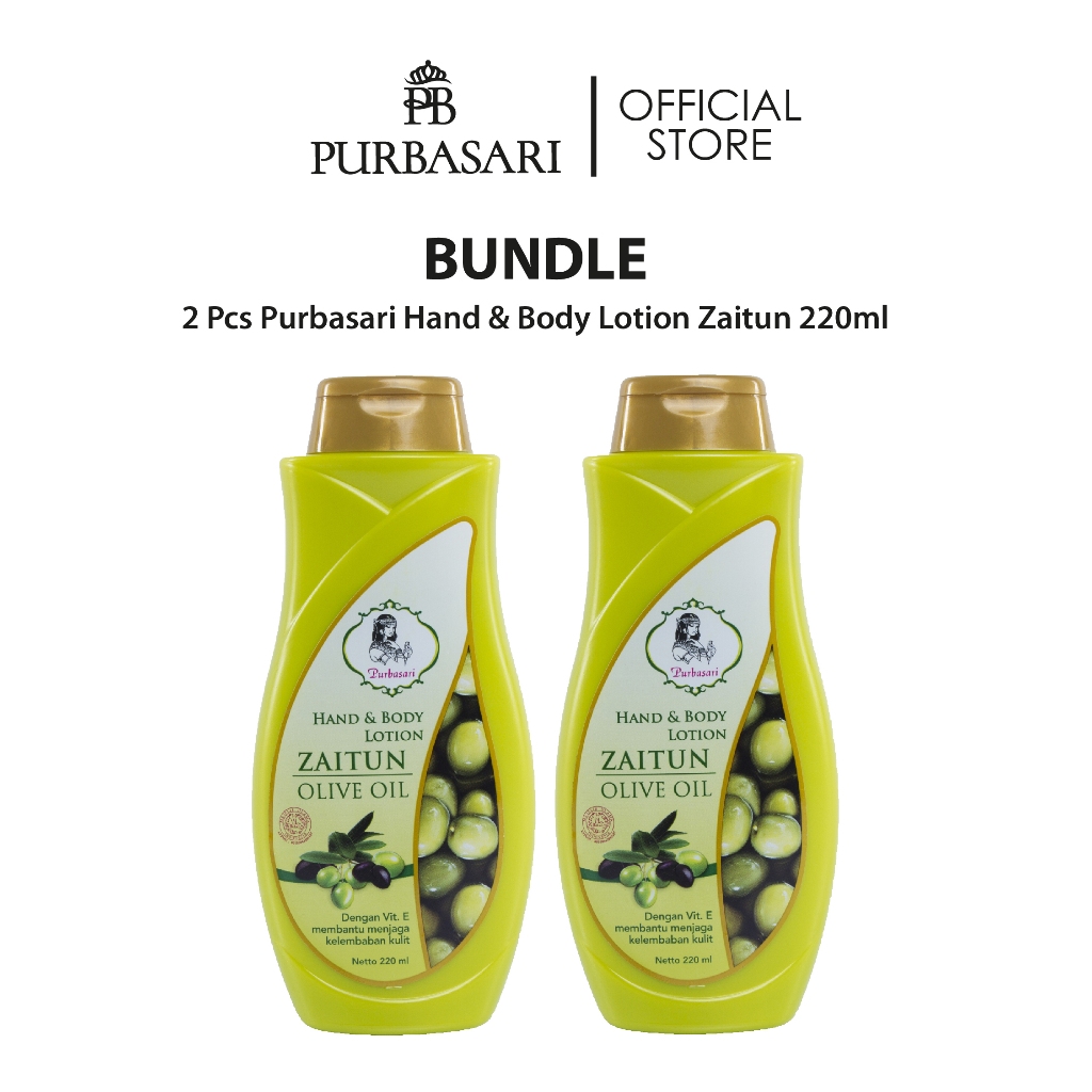 Jual Purbasari Hand And Body Lotion Zaitun 200 ml / HBL Zaitun / Body ...