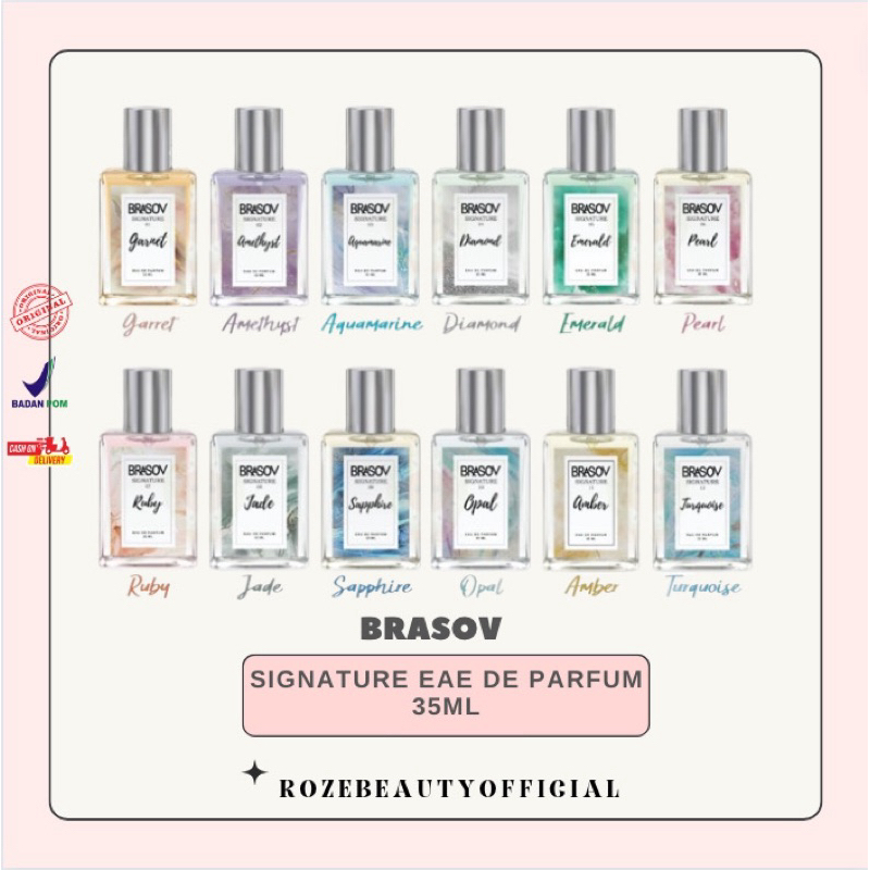 Jual 🪷𝐑𝐎𝐙𝐄🪷 BRASOV Signature Eau De Parfum | Shopee Indonesia