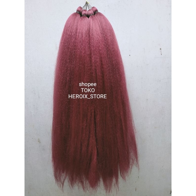Jual Rambut cemara warna merah maron | Shopee Indonesia