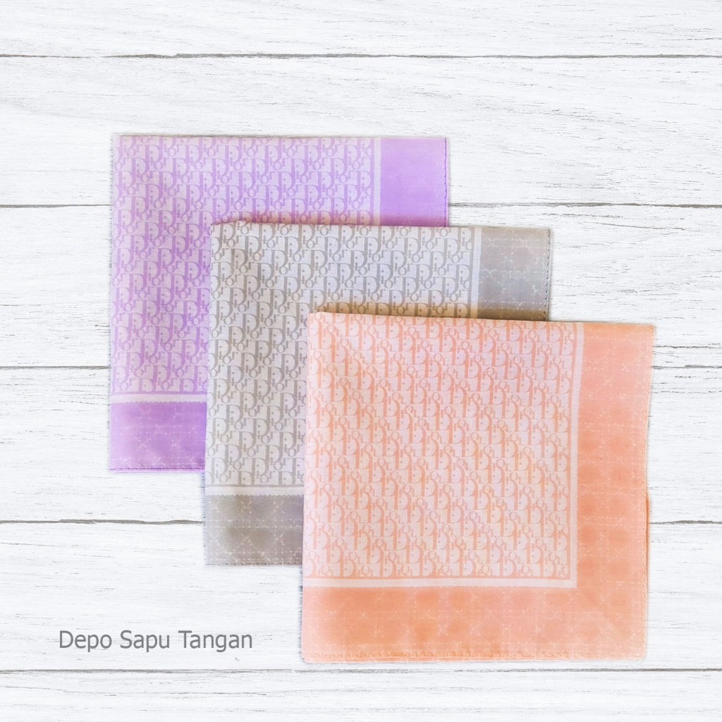 Jual SapuTangan/ Sapu Tangan/ Selampe / Handkerchief Wanita isi 6 pcs ...