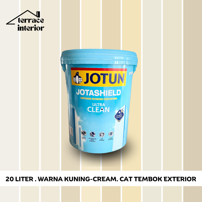 Jual Cat Tembok Jotashield Ultra Clean Jotun warna Kuning-Cream 20 L ...