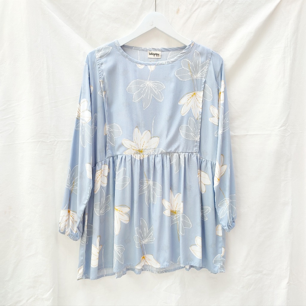 Jual Baju Menyusui Blouse Atasan Hamil Busui Bukaan Samping Kanan Kiri ...