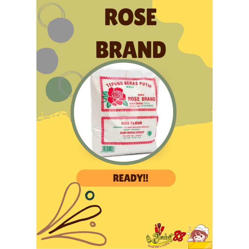 Jual Tepung Beras Rose Brand 500 Gr | Shopee Indonesia