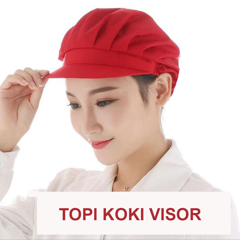 Jual Topi Chef Koki Masak VISOR Bahan American Drill | Shopee Indonesia