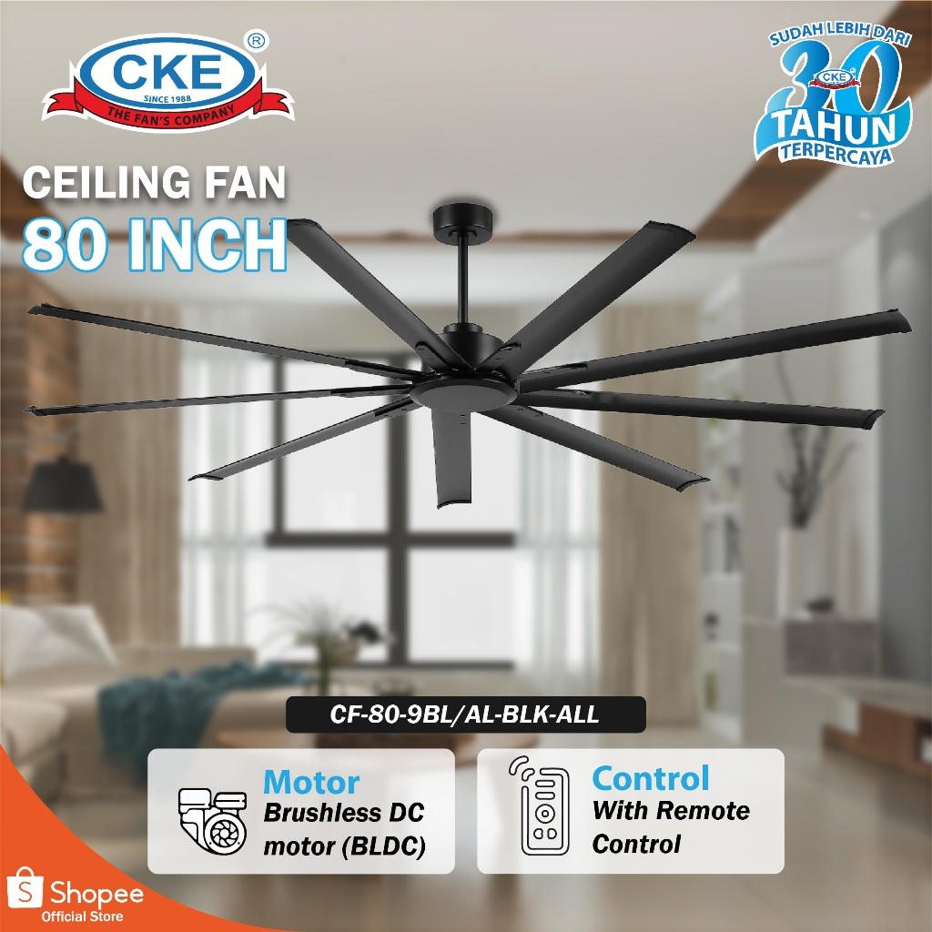 Jual Kipas Angin Plafon Gantung Modern 80 Inch 9 Blade Ceiling Fan ...