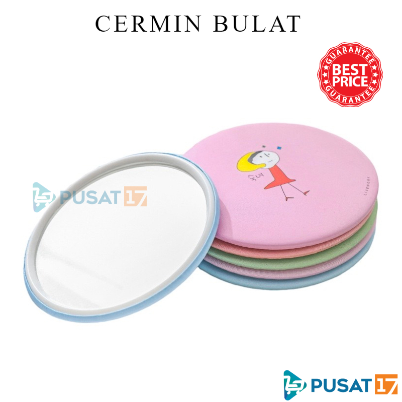 Jual PUSAT17 CERMIN BULAT SAKU MAKEUP RIAS CERMIN PORTABLE MINI ...