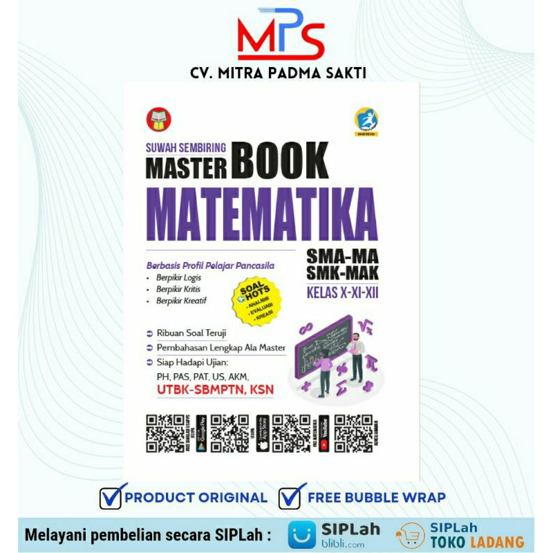 Jual BUKU MASTER BOOK MATEMATIKA SMA-MA/SMK-MAK KELAS X-XI-XII | Shopee ...