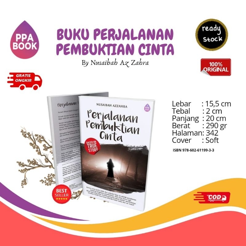 Jual buku perjalanan pembuktian cinta by nusaibah azzahra original ppa ...