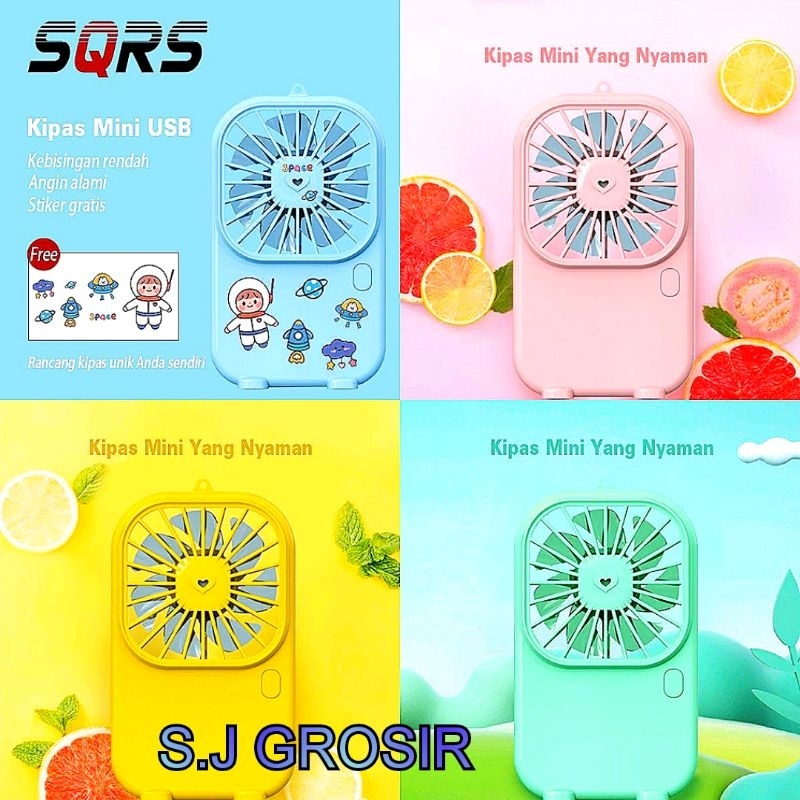 Jual Kipas angin mini portable aroma therapy 3 speed free sticker ...