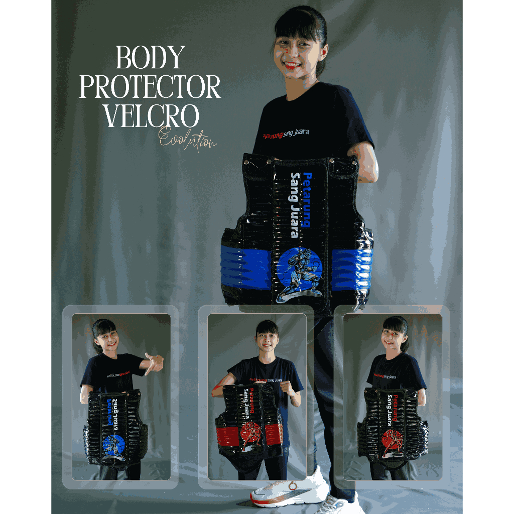 Jual Body Protector Silat Velcro, Body Silat Velcro, Body Peraturan ...