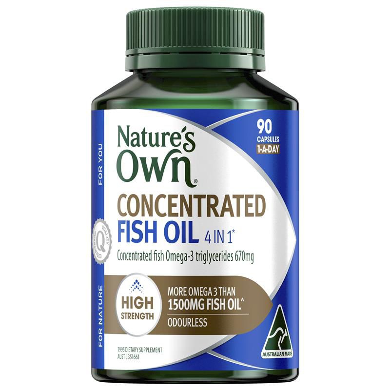 Jual Nature's Own Concentrated Fish Oil 4 In 1 With Omega 3 - 90 ...