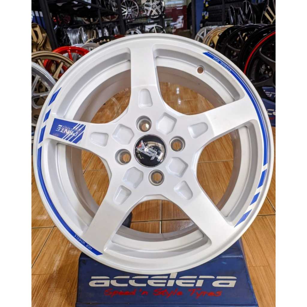 Jual Velg racing hsr pente r15 buat mobil brio jazz yaris vios mobilio calya sigra datsun ignis ...