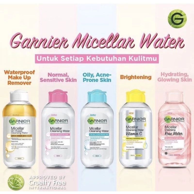 Jual Garnier Miceller Water All Varian 125ml | Shopee Indonesia
