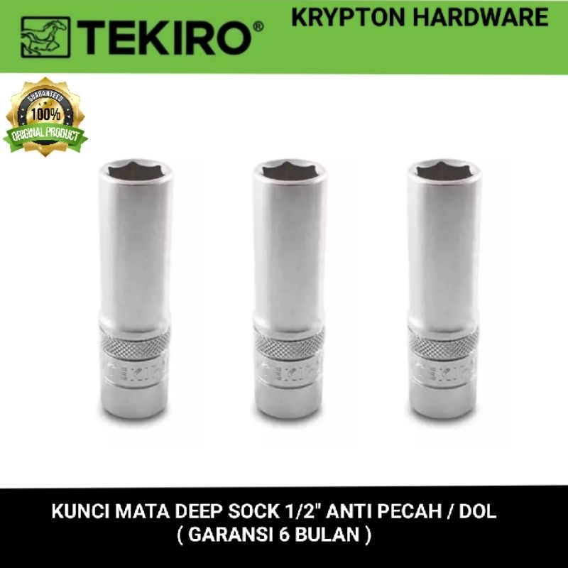 Jual tekiro kunci mata deep sock 1/2" ( anti pecah / retak / dol ...