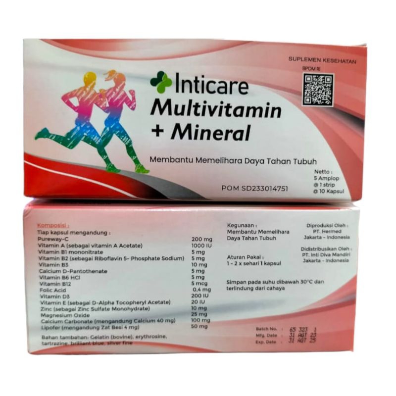 Jual Multivitamin Mineral Inticare Intihealth 50 capsul | Shopee Indonesia