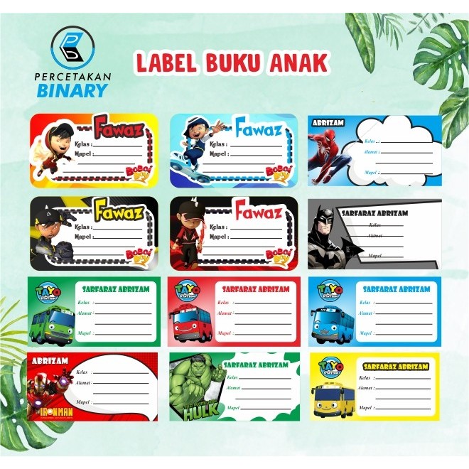 Jual sticker label buku pelajaran | Shopee Indonesia