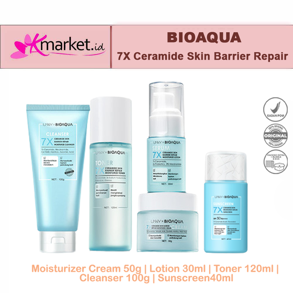 Jual BIOAQUA 7X Ceramide Skin Barrier Repair Moisturizer Cream 50g ...