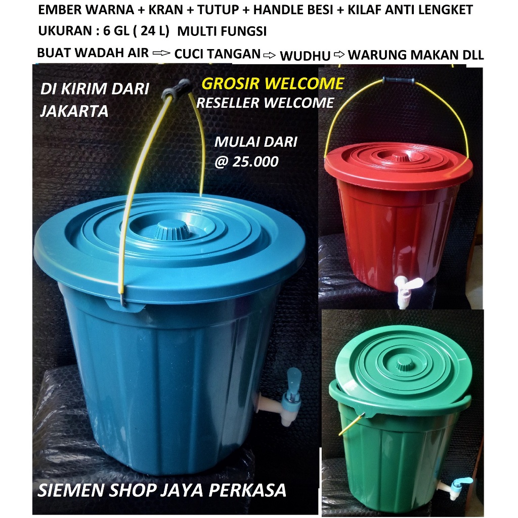 Jual New Ember Dispenser 24 L / Ember Kran / Ember Wudhu Cuci Tangan ...