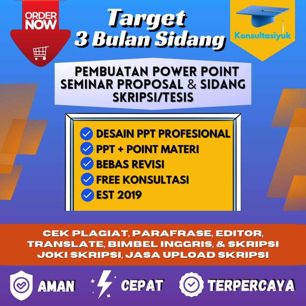 Jual (READY) Pembuatan Power Point Seminar Prposal | PPT Sidang Skripsi ...
