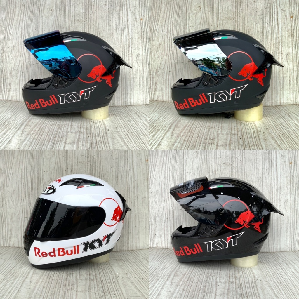 Jual HELM KYT R10 SOLID PAKET BANTENG MERAH | HELM KYT FULL FACE PAKET ...