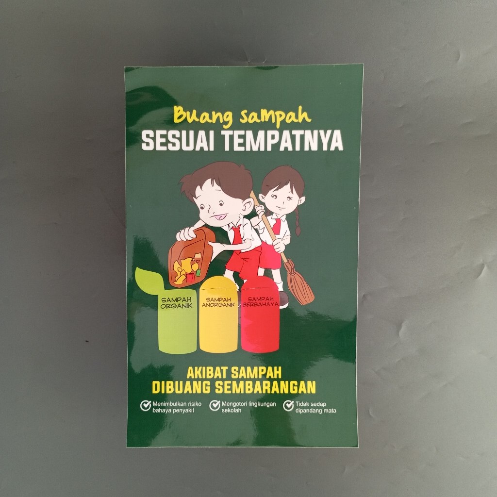 Jual Stiker Buang Sampah Sesuai Tempatnya/ Stiker Akibat Sampah Dibuang ...