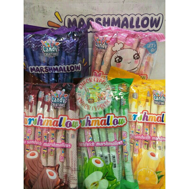 Jual Candy Creation Marshmallow Panjang Pack / Marshmallow Long isi 30 ...