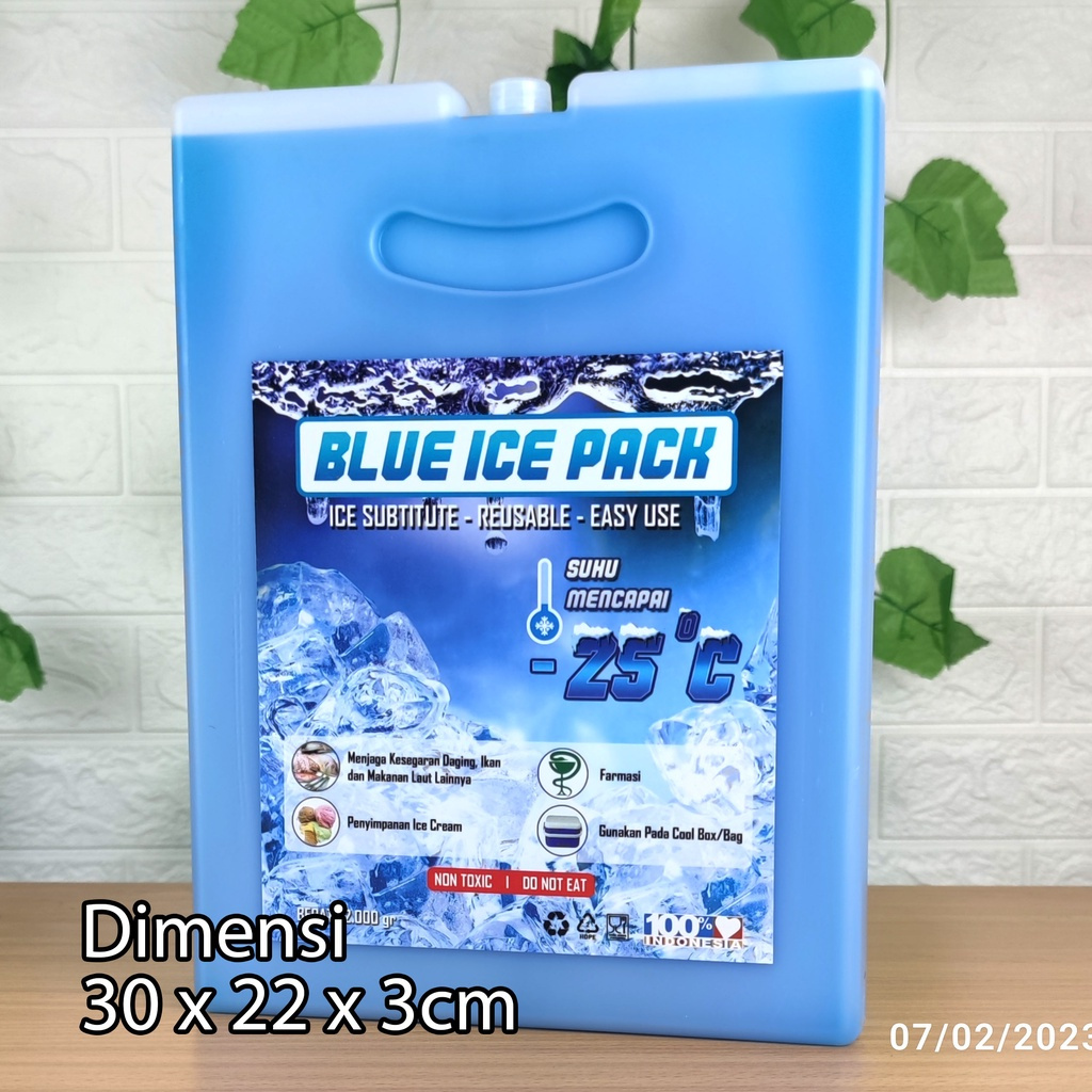 Jual Ice Pack Besar Blue Ice Pack Kotak Besar Pengganti Dry Ice ...