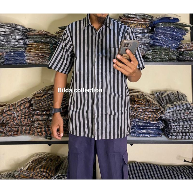 Jual kemeja lurik Hem lurik lengan pendek Baju adat lurik | Shopee ...