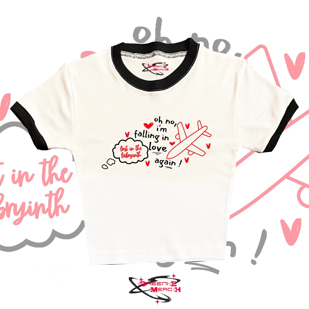 Jual Crop Top Baby Tee Taylor Swift Labyrinth Ringer Blue | Shopee ...