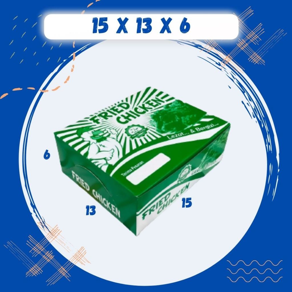 Jual Kardus Take Away 15x13x6 DC Box KFC Dus Packing Kotak Kemasan Nasi ...