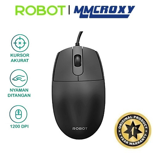 Jual Robot M102 Mouse Wired Business Office 1200DPI Mouse Kabel USB ...