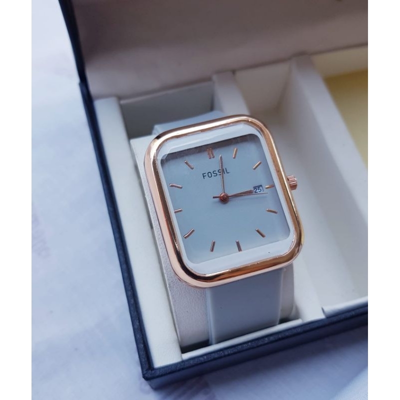 Jual Jam tangan wanita analog karet FS modern minimalis dengan tanggal ...