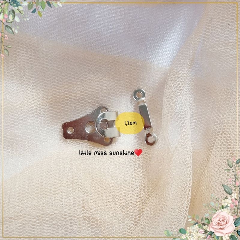 Jual Kait Hook 1 set isi 5 pasang High Quality Stenlis Kaitan Rok ...