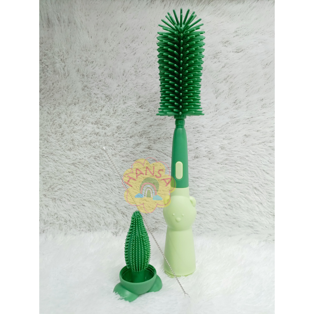 Jual Sikat Botol Set 3 in 1 Sikat Cuci Botol Bayi Silicon Portable ...
