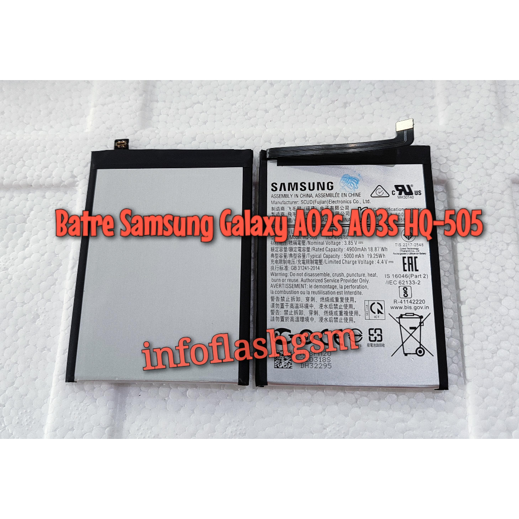 Jual Batre Baterai Battery Samsung Galaxy A02s A03s HQ-50s | Shopee Indonesia