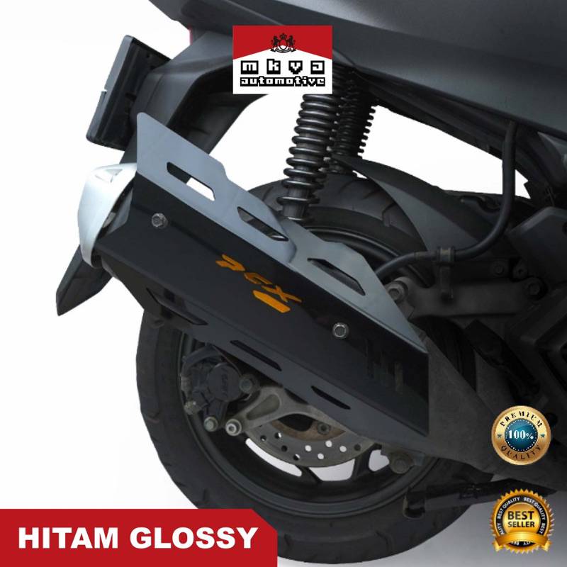 Jual PELINDUNG KNALPOT ANTI PANAS PCX 160 HIASAN PENUTUP KNALPOT TAMENG ...