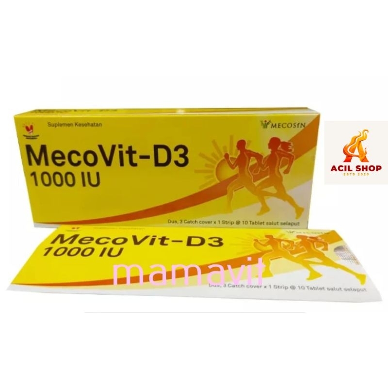 Jual Mecovit D3 1000 iu / Vitamin D3 / Vitamin D | Shopee Indonesia