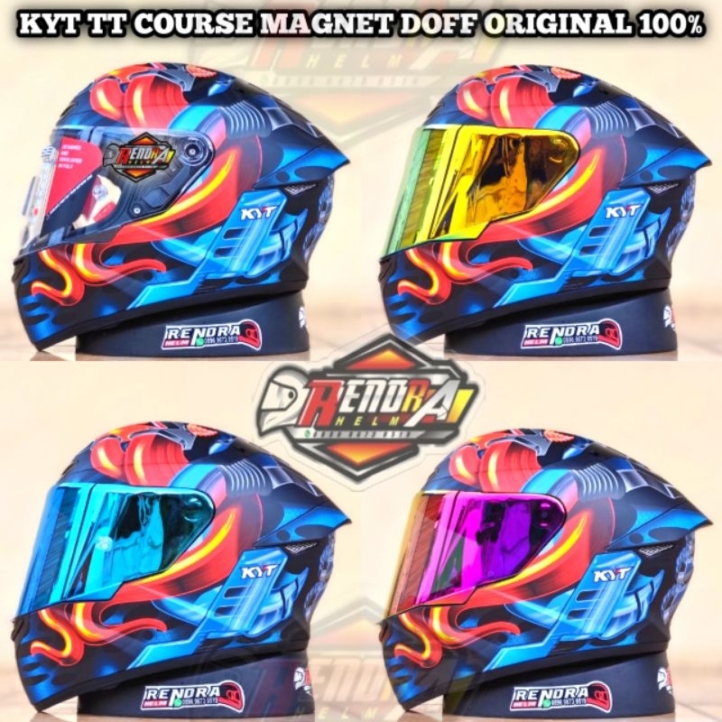 Jual HELM KYT TT COURSE MOTIF MAGNET DOFF ORIGINAL 100% | Shopee Indonesia