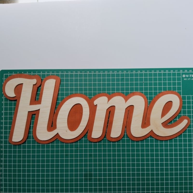 Jual Home Hiasan dinding tulisan Home cutting kayu timbul | Shopee ...